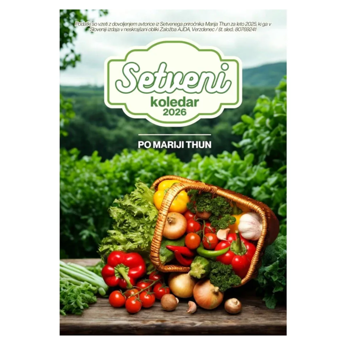 Koledar 2026 setveni stenski špirala PO MARIJI THUN - Spletna trgovina Hartis